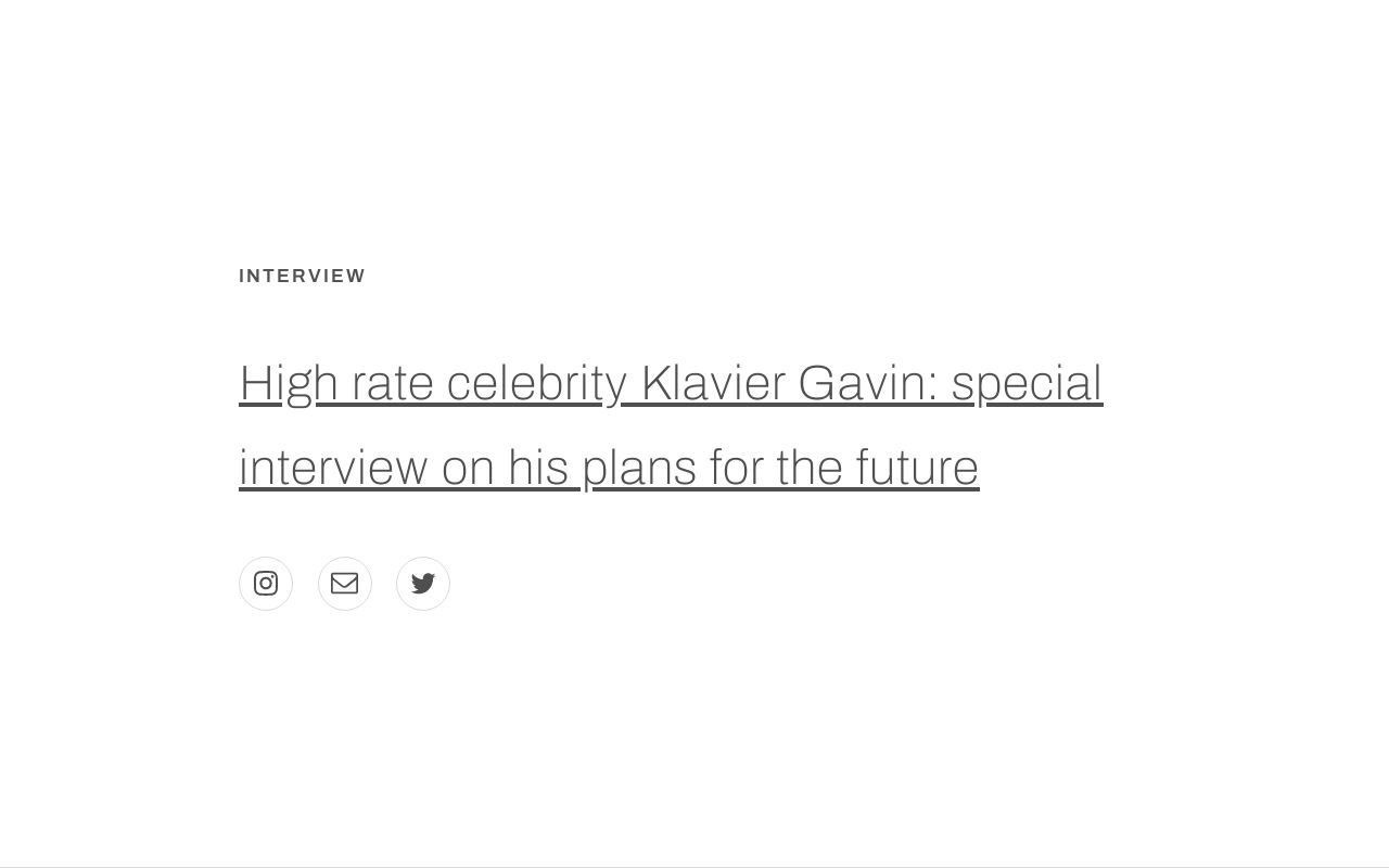 The interview of Klavier Gavin